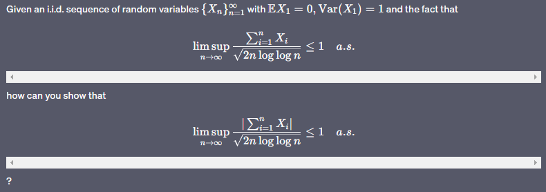 Solved Given an i.i.d. ﻿sequence of random variables | Chegg.com
