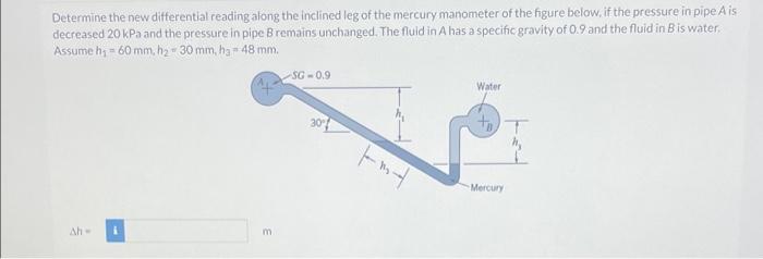 Solved Determine the new differential reading along the | Chegg.com