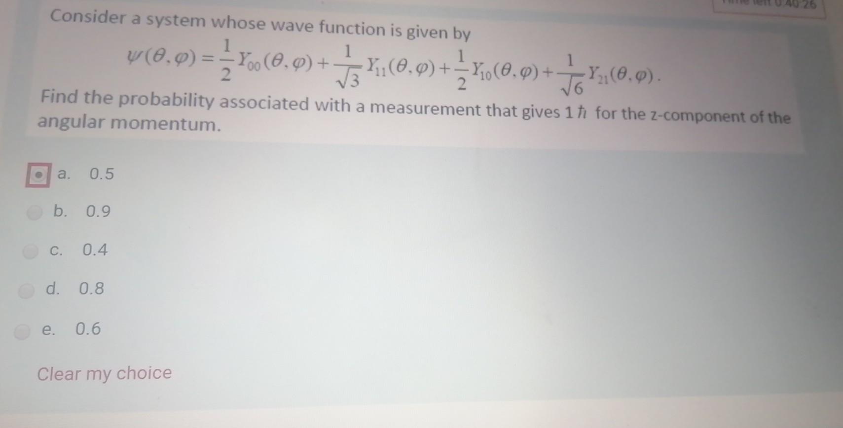 Solved Consider a system whose wave function is given by 1 V | Chegg.com