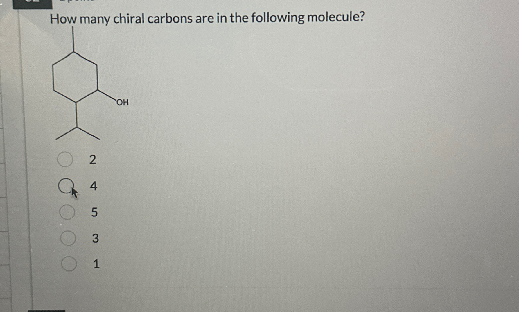 Solved How many chiral carbons are in the following | Chegg.com