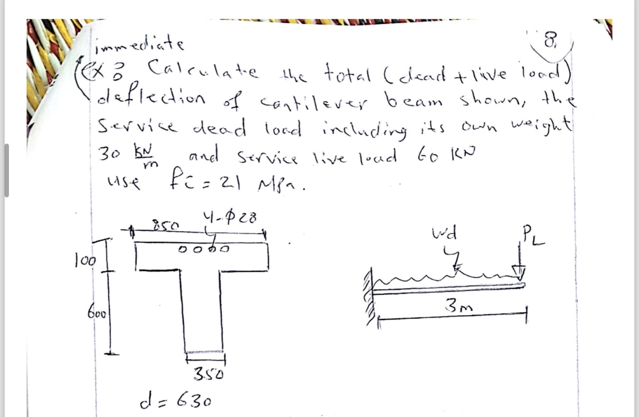 Solved immediate`(Cx? ﻿Calculatie the total (dead + ﻿live | Chegg.com