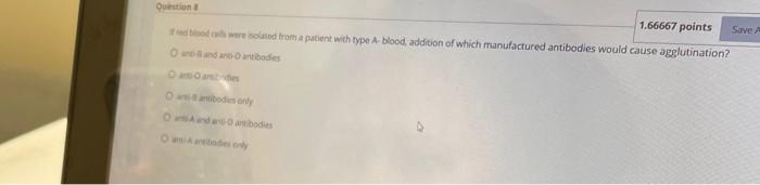 Solved Questions 1.66667 points Save dowolned from a patient | Chegg.com