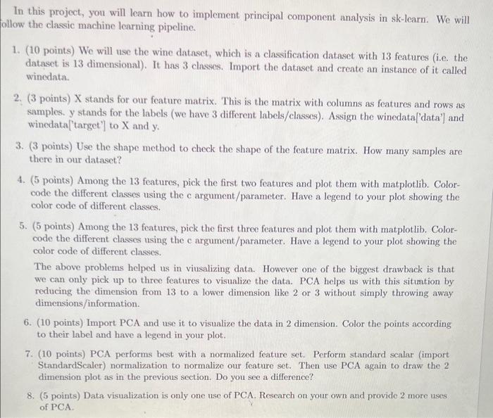 Solved In this project, you will learn how to implement | Chegg.com