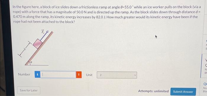 Solved In the figure here, a block of ice slides down a | Chegg.com