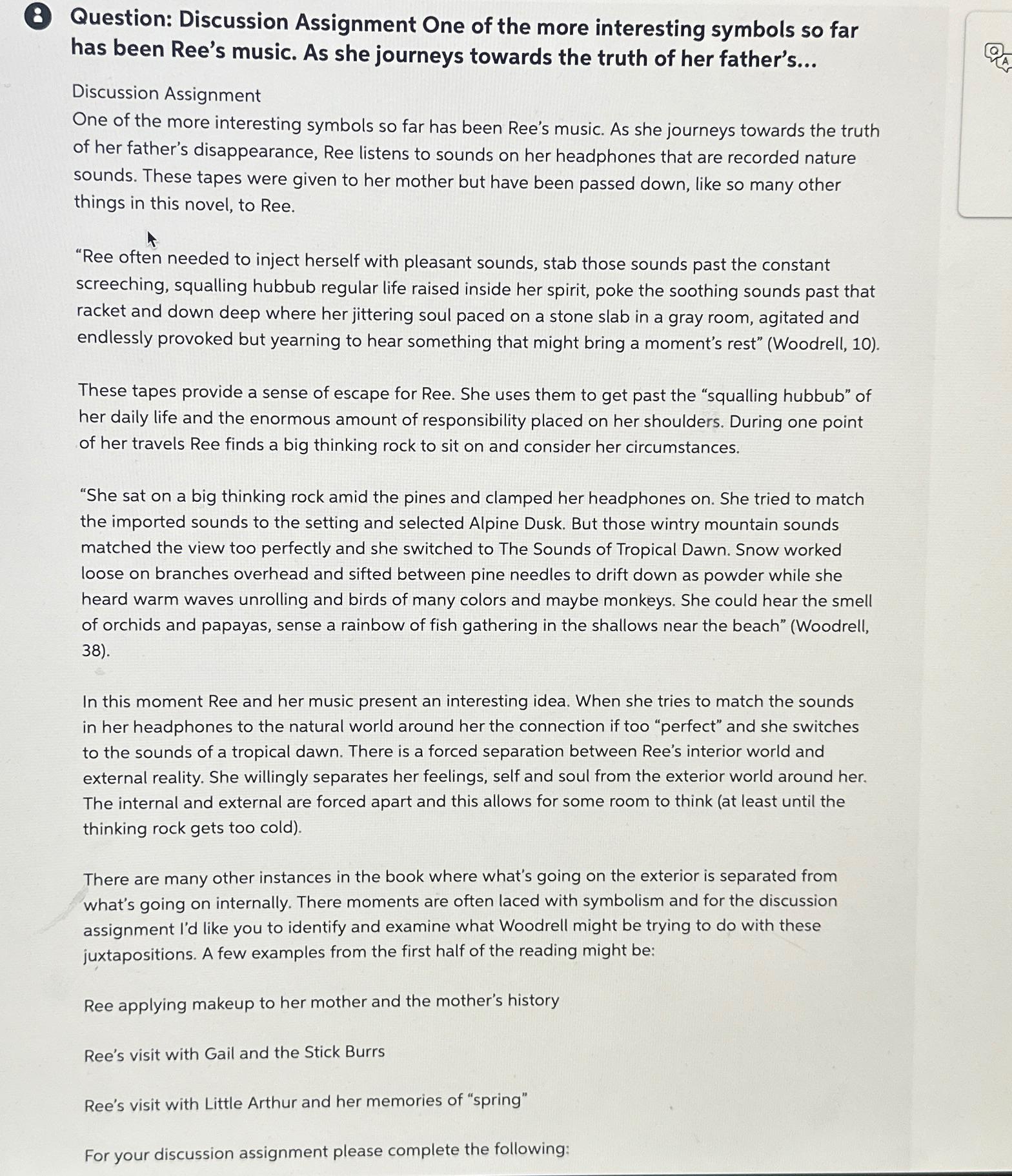 Solved (8) ﻿Question: Discussion Assignment One of the more | Chegg.com
