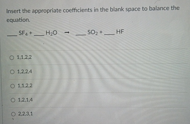 Solved Insert the appropriate coefficients in the blank | Chegg.com