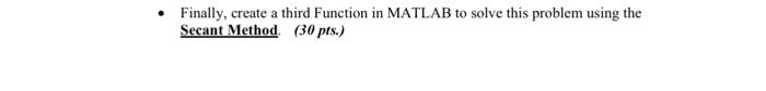 Solved Matlab Homework I Did The First Part Dont Know How To