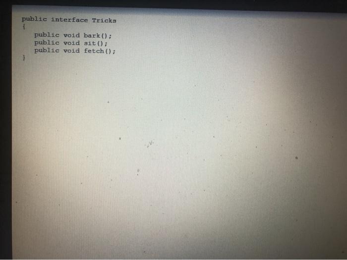 Solved public abstract class Animal private String size; | Chegg.com