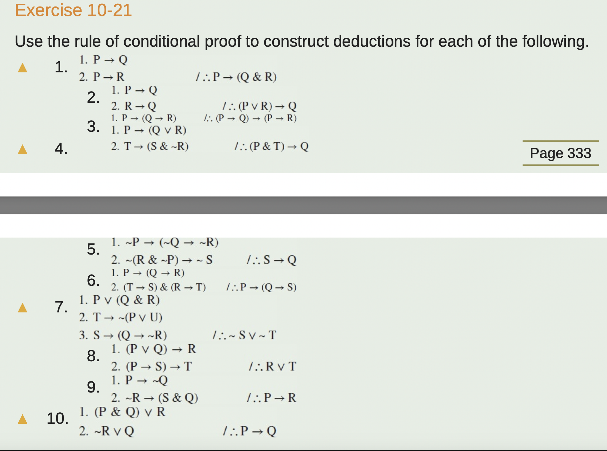 Solved Exercise 10-21Use the rule of ﻿conditional proof to | Chegg.com