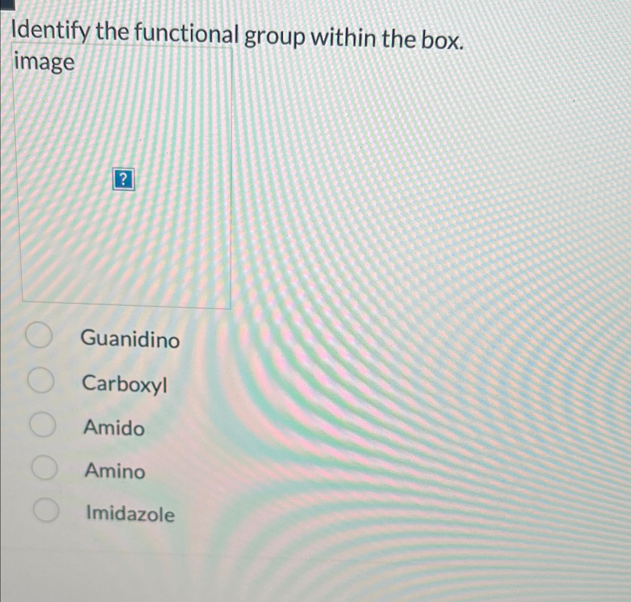 Solved Identify the functional group within the box. | Chegg.com