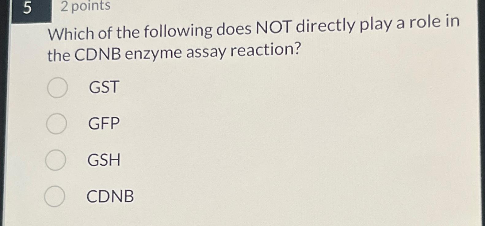 Solved 52 ﻿pointsWhich of the following does NOT directly | Chegg.com