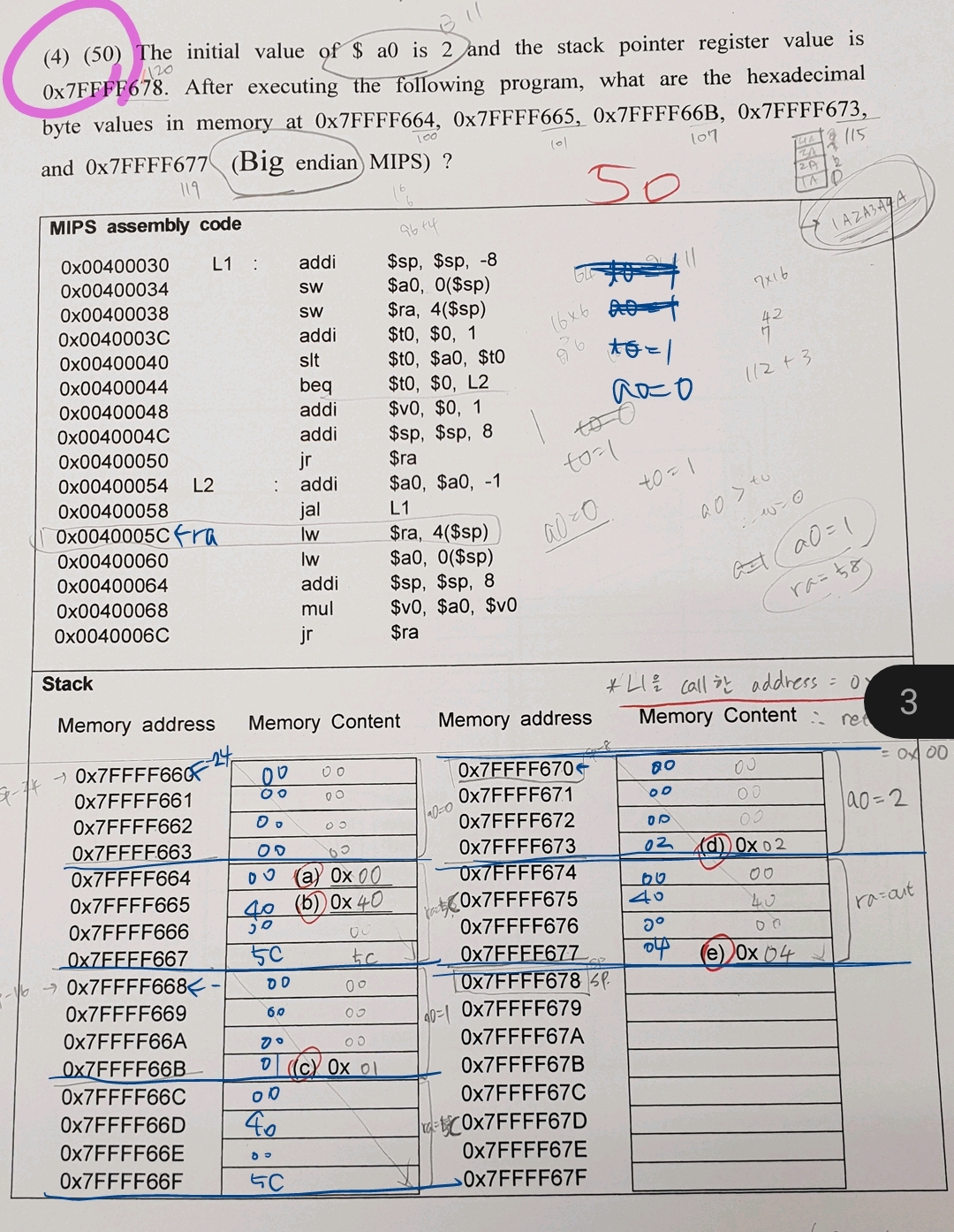 Solved (4) (50) ﻿The initial value of $a0 ﻿is 2 ﻿and the | Chegg.com