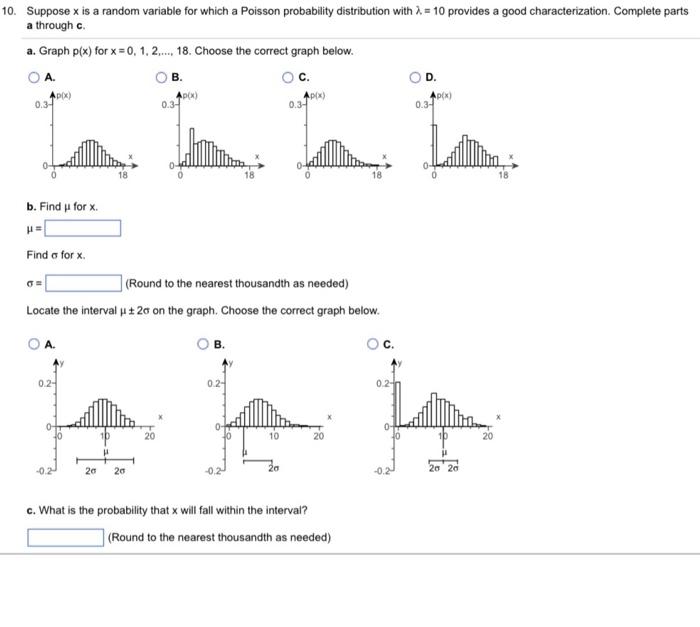 Solved Suppose x is a random variable for which a Poisson | Chegg.com