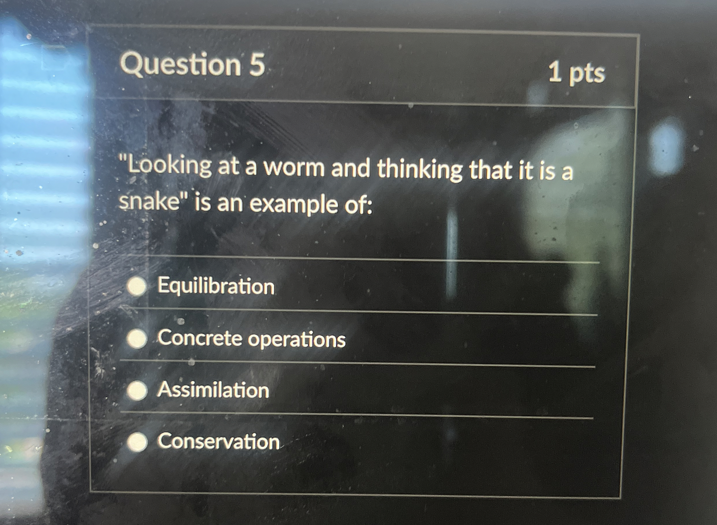Solved Question 51 ﻿pts"Looking at a worm and thinking that | Chegg.com