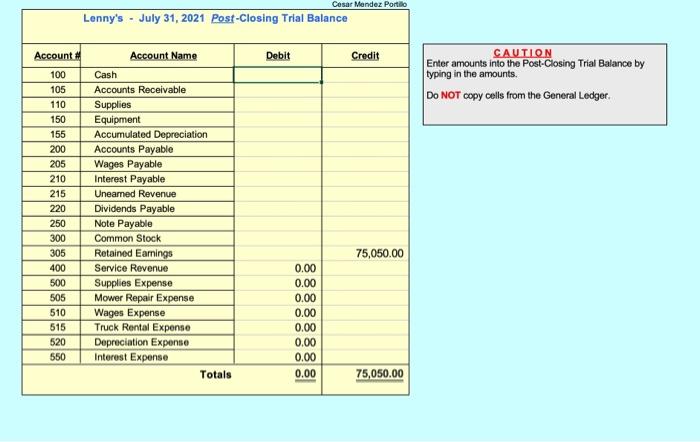 Solved I need help with my Accounting cycle project solid | Chegg.com