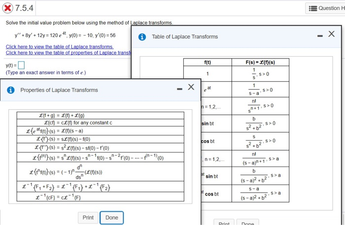 Solved Use the given tables to determine the appropriate | Chegg.com