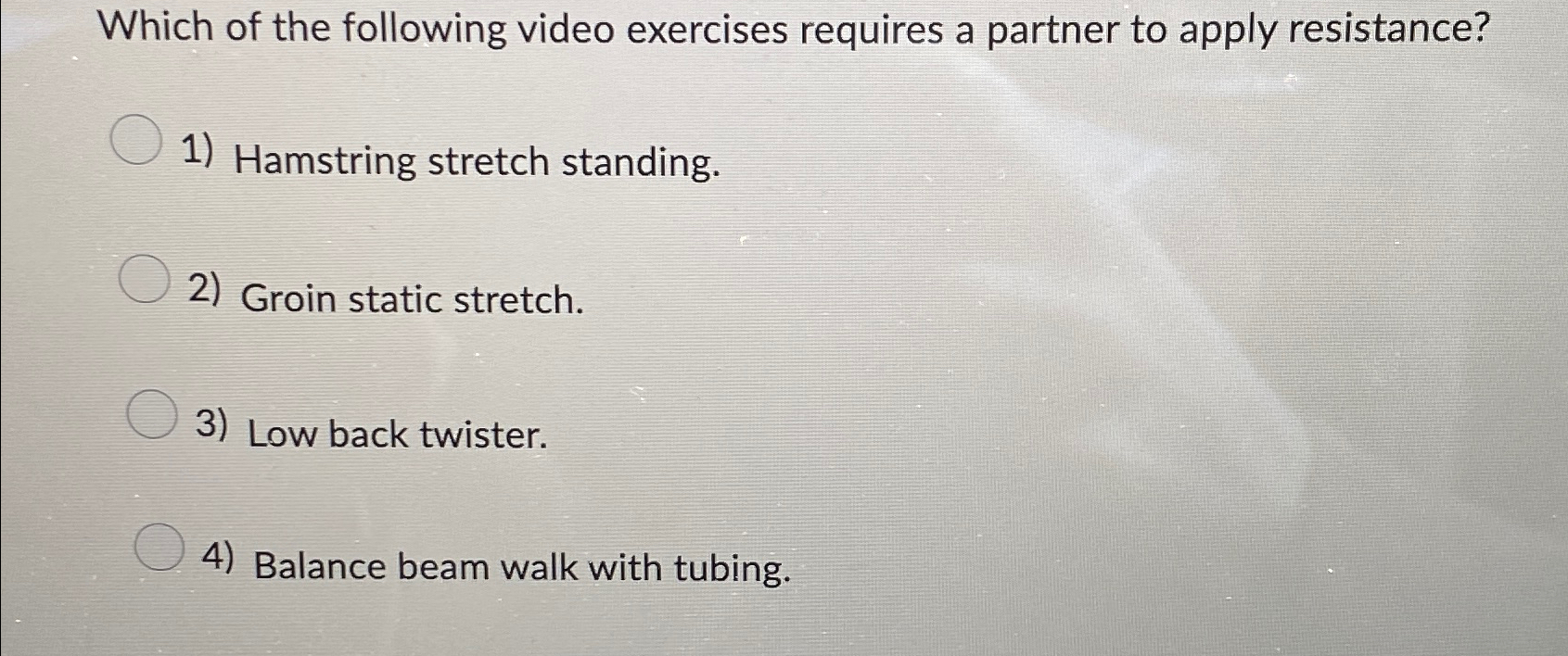 Solved Which of the following video exercises requires a | Chegg.com