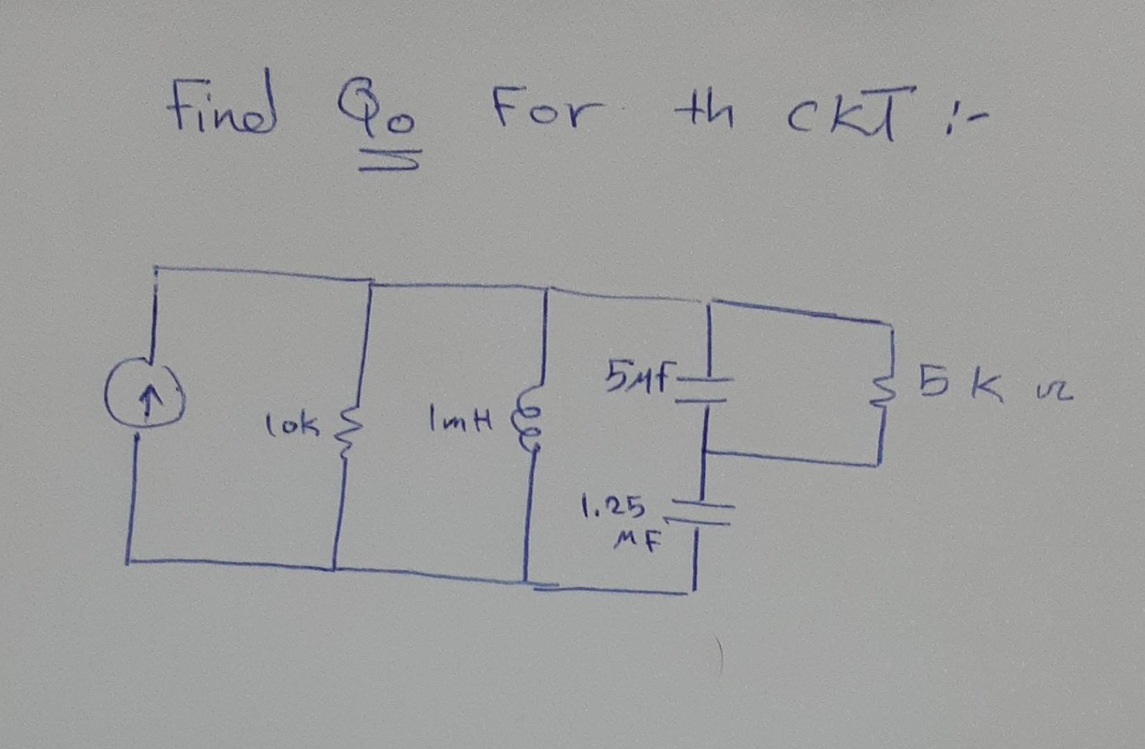 Solved Find Qo for th CKT:- | Chegg.com