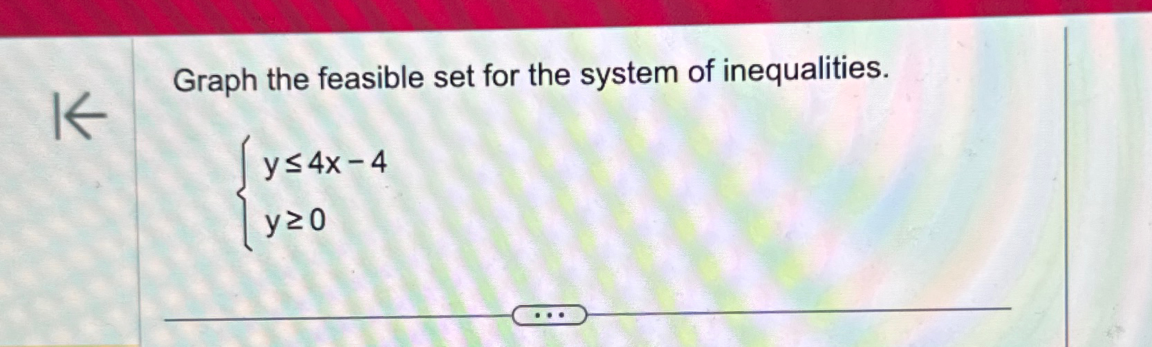 Graph the feasible set for the system of | Chegg.com