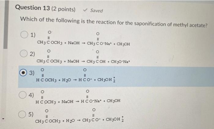 Solved Question 13 (2 points) Saved Which of the following | Chegg.com
