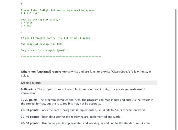 Solved Write a C++ program to find the codeword for a given | Chegg.com