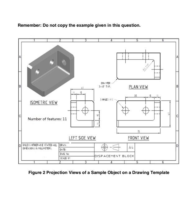 Solved Question 2 - CAD Drawing (50%) CLO2 Demonstrate the | Chegg.com