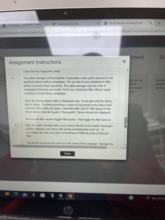 Solved can you show me in picture ho we do this in access | Chegg.com