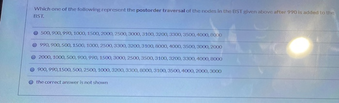 Solved c++ language consider the following BST when | Chegg.com