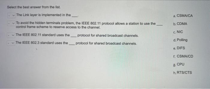 Solved The Internet's Network layer provides congestion | Chegg.com