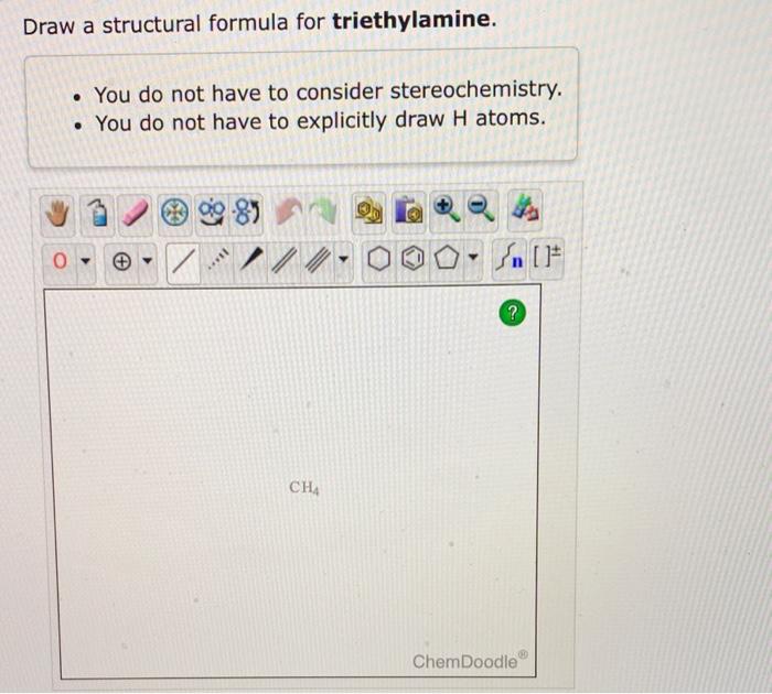 Solved Draw a structural formula for diethylmethylamine. - | Chegg.com