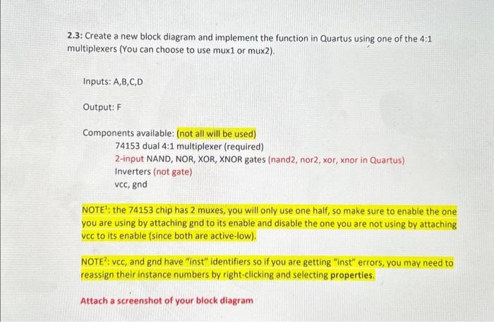 Solved 2.3: Create a new block diagram and implement the | Chegg.com