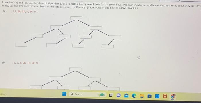 Solved In each of (a) and (b), use the stops of Agorithm | Chegg.com