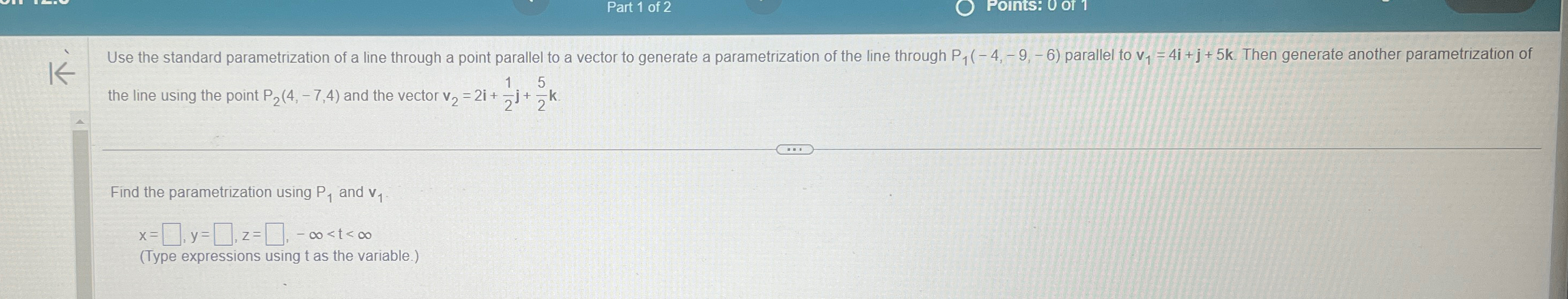 Solved Part 1 ﻿of 2Foints: 0 ﻿of 1Use the standard | Chegg.com