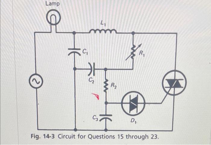 Solved Lamp Fig. 14-3 Circuit for Questions 15 through | Chegg.com