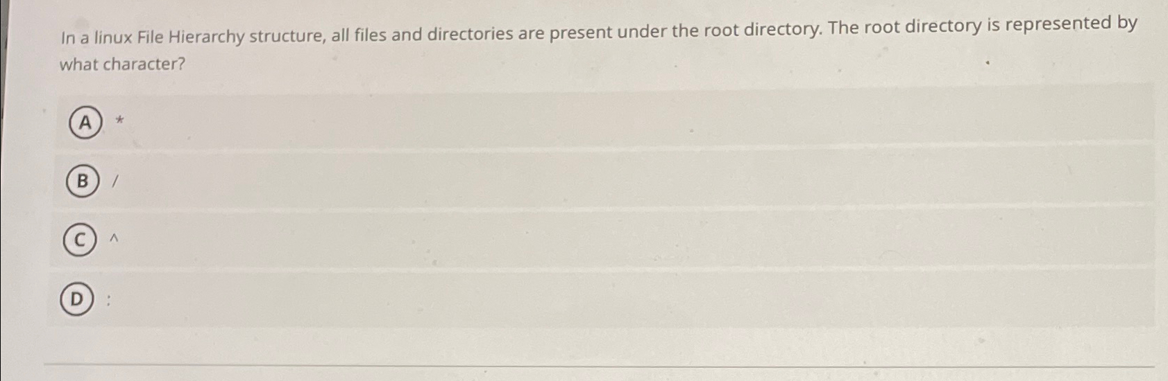 Solved In a linux File Hierarchy structure, all files and | Chegg.com