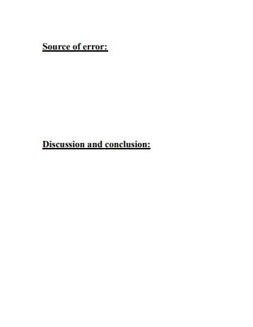 Solved Table 1: data collected from the apparatus Sample | Chegg.com