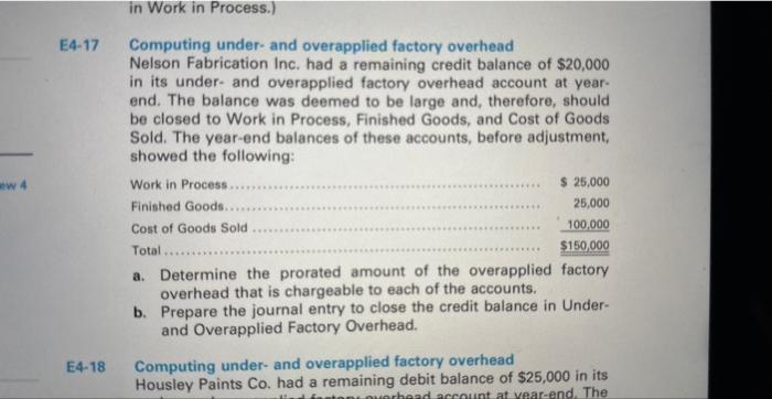 Solved Computing under- and overapplied factory overhead | Chegg.com