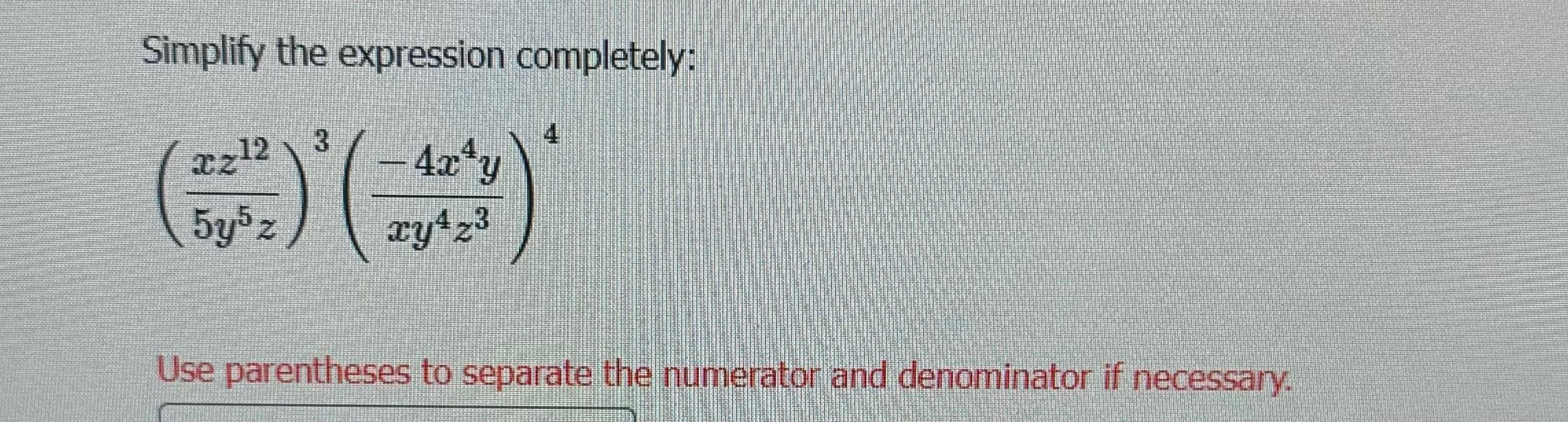 Solved Simplify the expression | Chegg.com