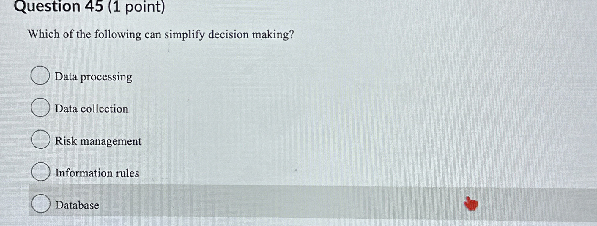 Solved Question 45 (1 ﻿point)Which of the following can | Chegg.com