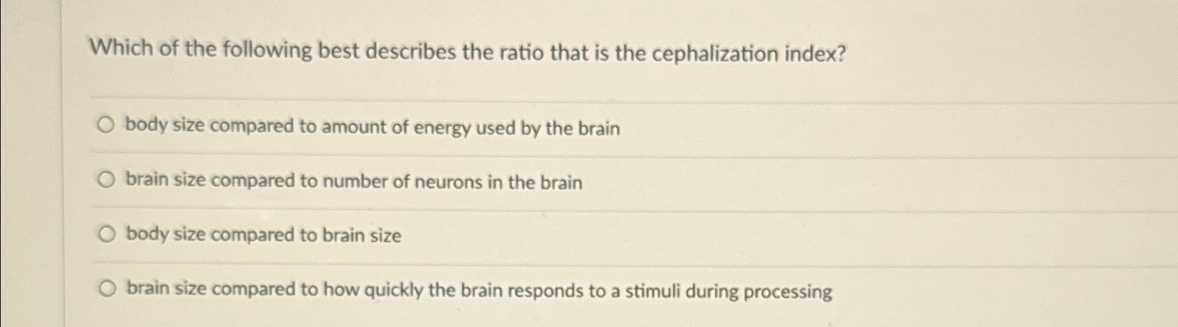 Solved Which of the following best describes the ratio that | Chegg.com