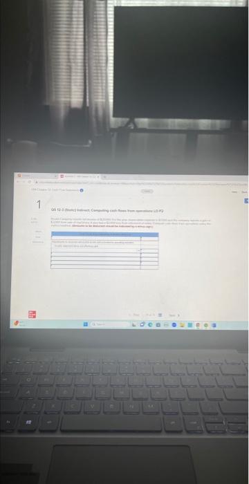 Solved QS 12-3 (static) indirect: Computing cash flows from | Chegg.com Solved QS 12-3 (static) indirect: Computing cash flows from | Chegg.com