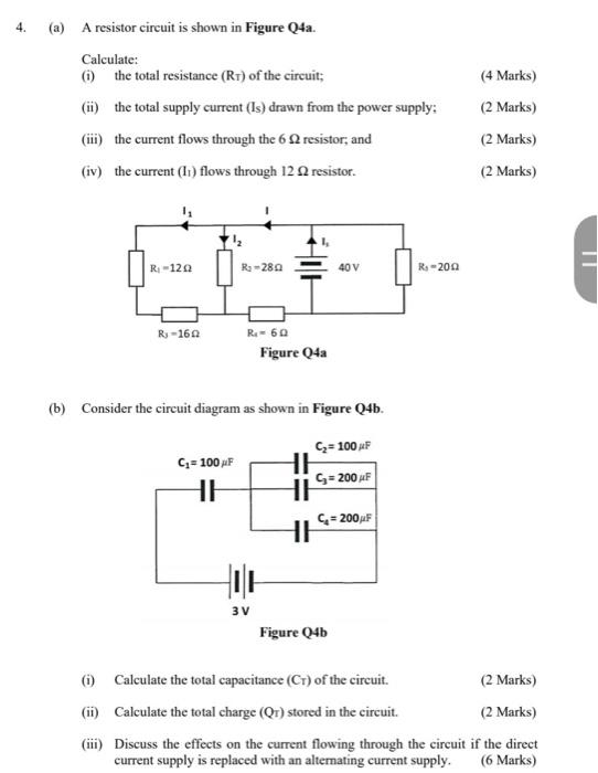 Solved 4. (a) A resistor circuit is shown in Figure Q4a. | Chegg.com