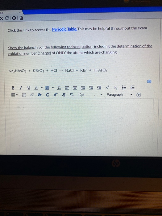 Solved X COD Click this link to access the Periodic Table. | Chegg.com