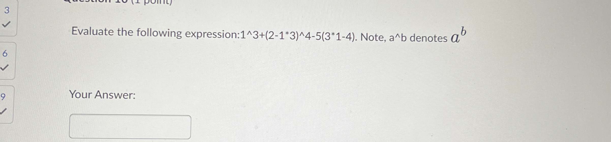 Solved Evaluate the following expression: | Chegg.com