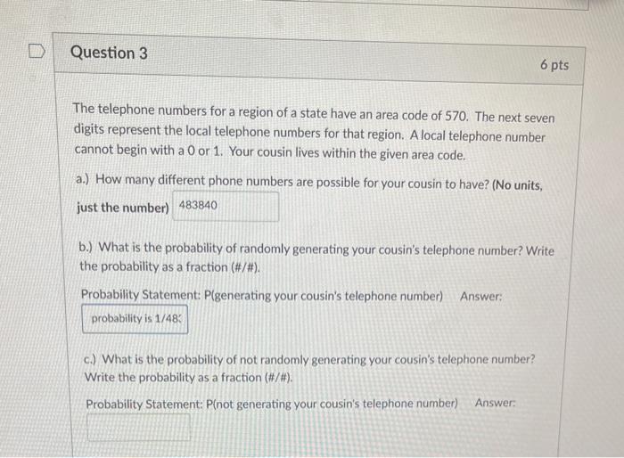 Solved The telephone numbers for a region of a state have an | Chegg.com