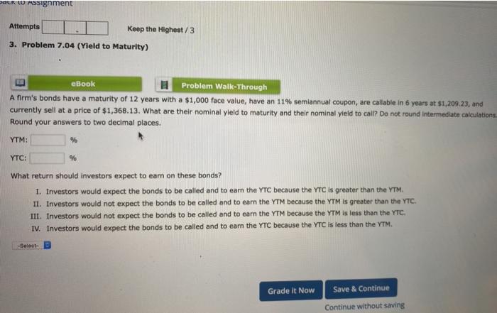 Solved DULU Ssignment Attempts Keep the Highest/3 3. Problem | Chegg.com