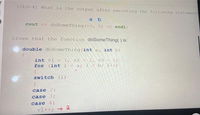 Solved [CLO-4] What is the output after executing the | Chegg.com