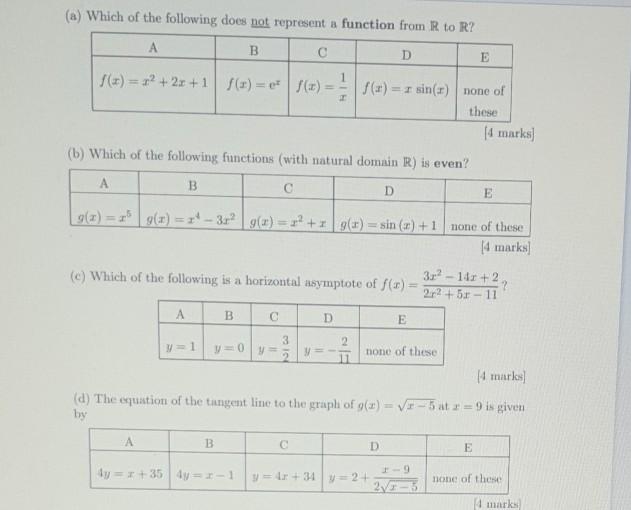 Solved (a) Which of the following does not represent a | Chegg.com