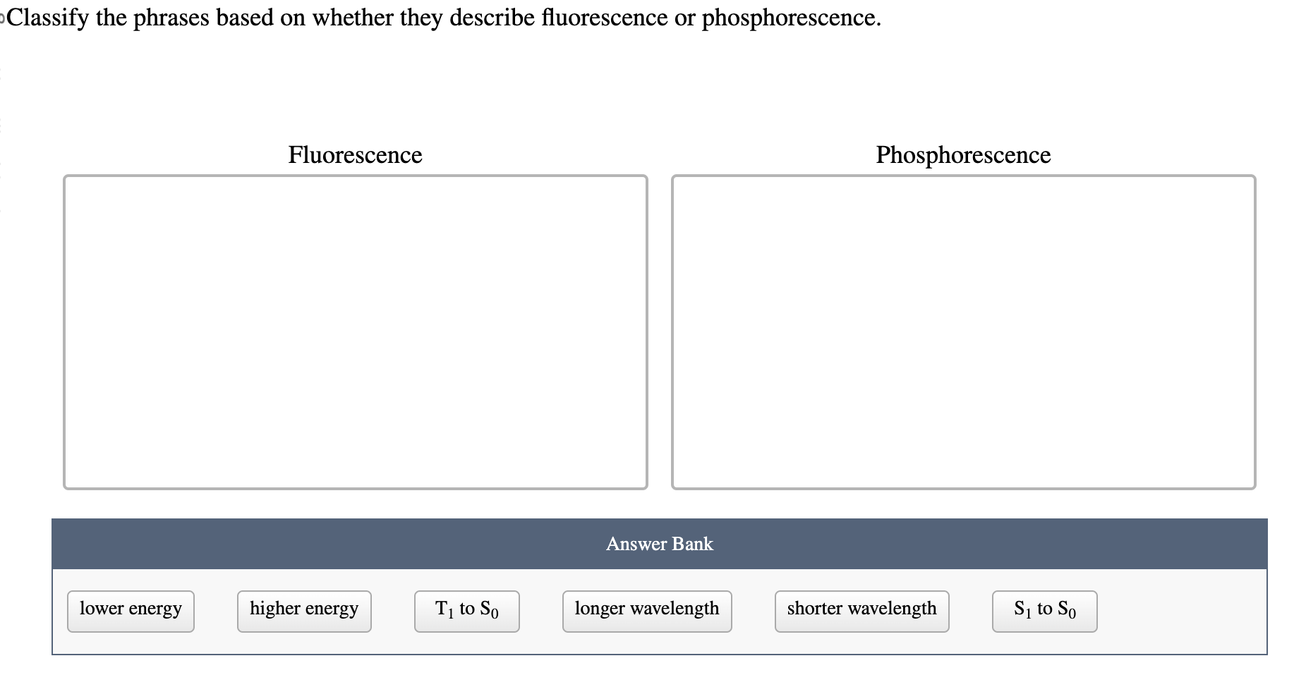 Solved Classify the phrases based on whether they describe | Chegg.com