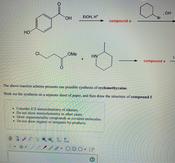 Solved OH EIOH, HI OH SOCH compound a compound 1. NaOH 2. | Chegg.com